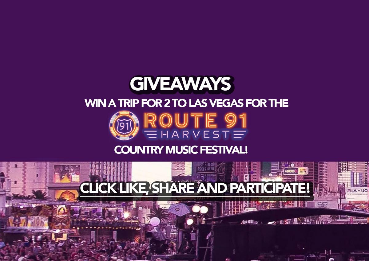 Win a trip for 2 to Las Vegas for the Route 91 Harvest Country Music ...