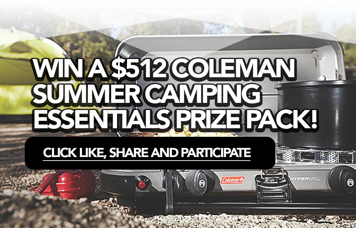Win a $512 Coleman Summer Camping Essentials prize pack!