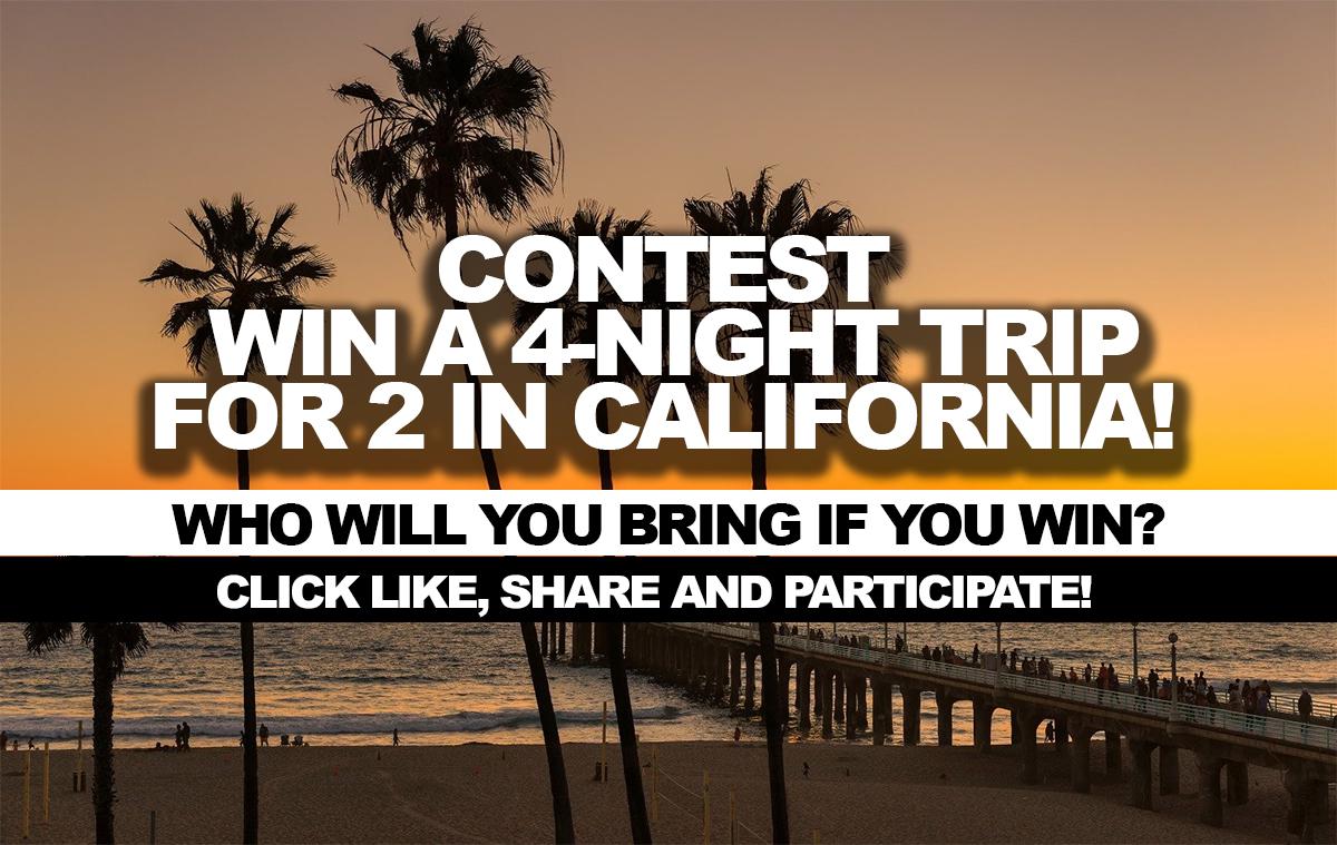 Contest: Win a 4-night trip for 2 in California!