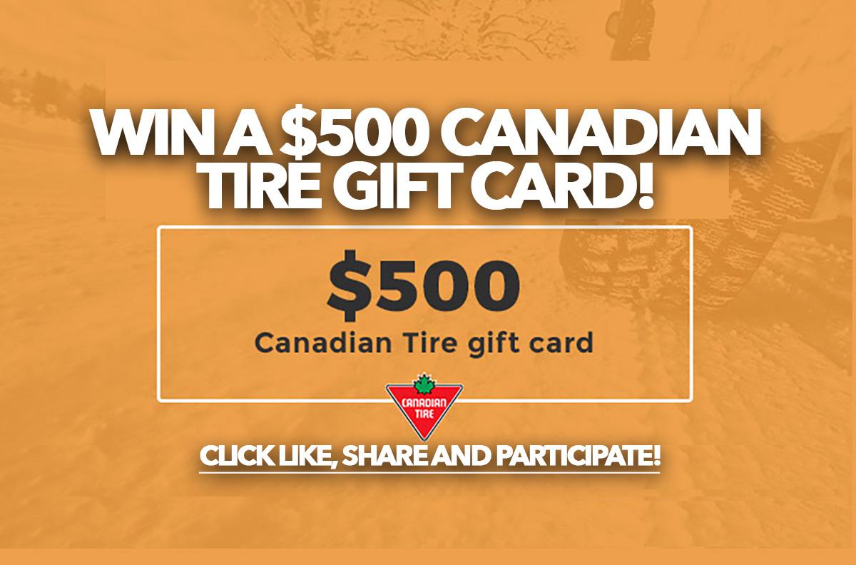 Contest: Enter for a chance to win a $500 Canadian Tire gift card!