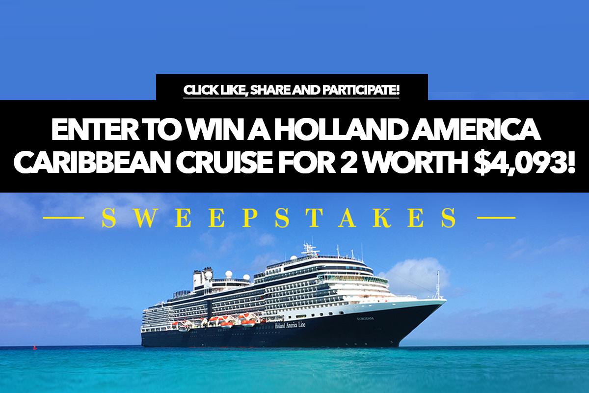 Contest: Win a Holland America Caribbean cruise for 2 worth $4,093!