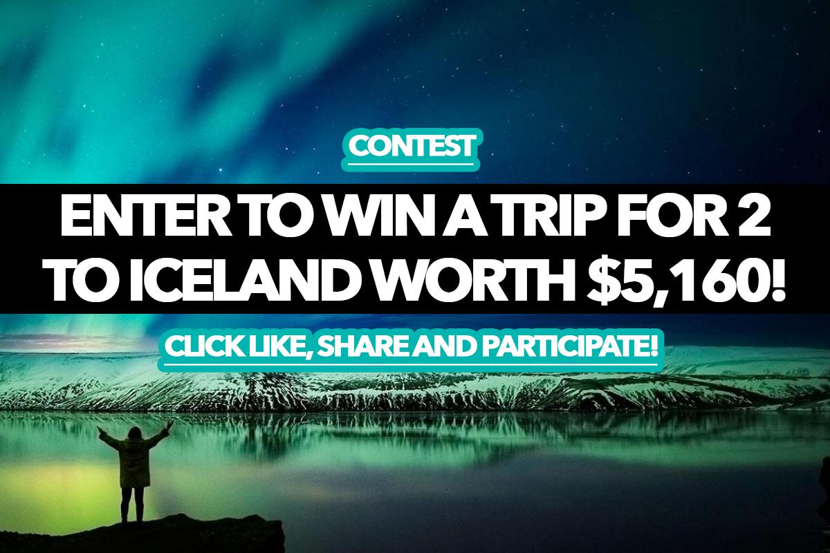 Contest: Win a trip for 2 to Reykjavik, Iceland worth $5,160!