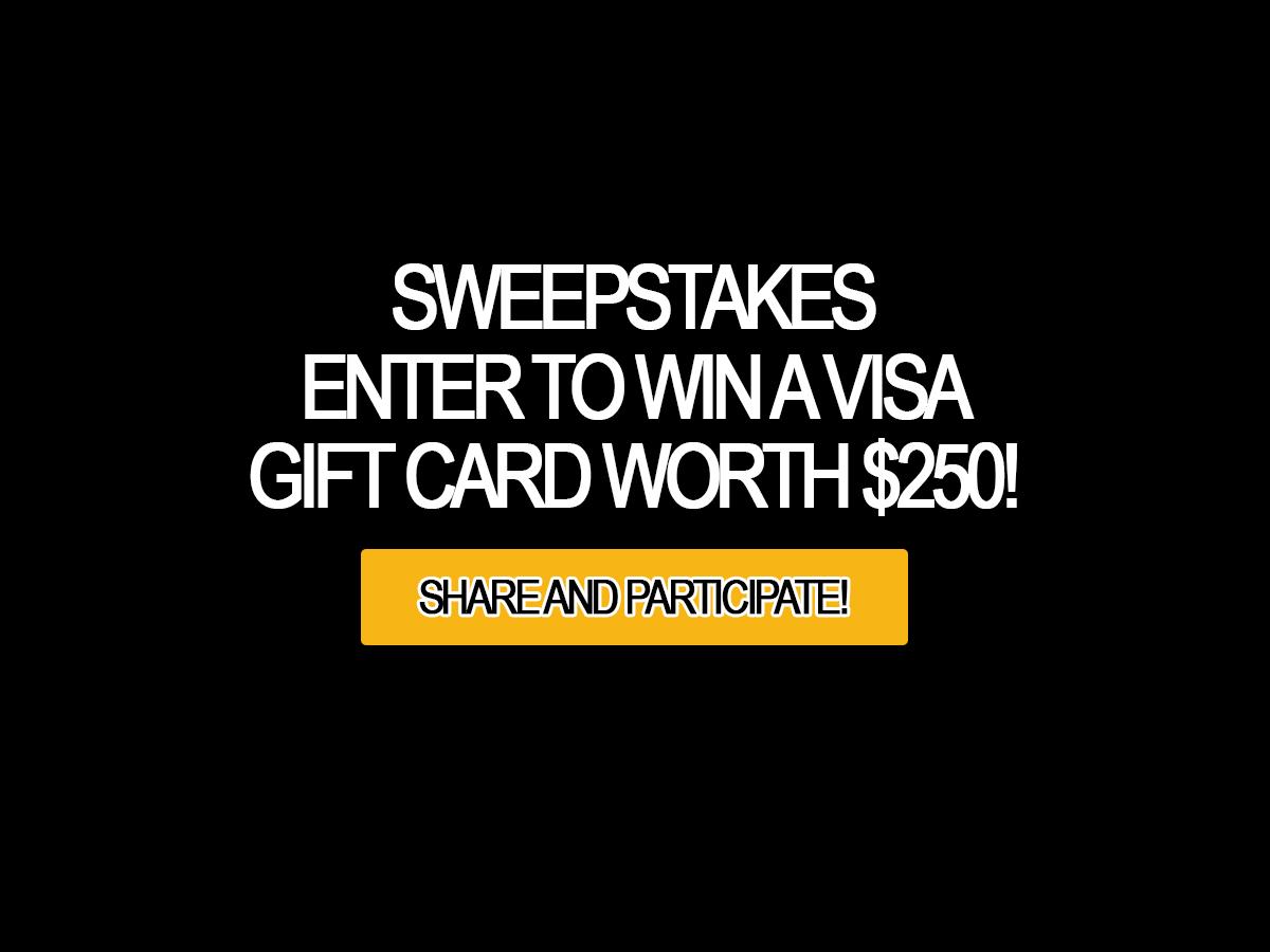 Contest : Win a Visa gift card worth $250!