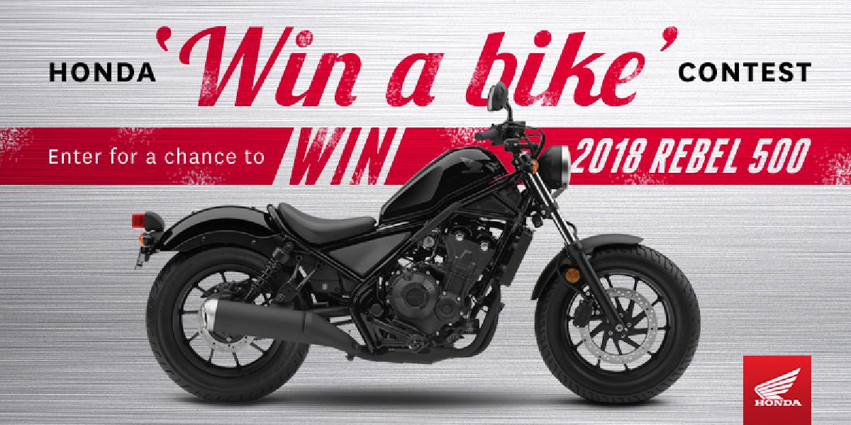 Contest: Win a 2018 Honda Rebel motorcycle!