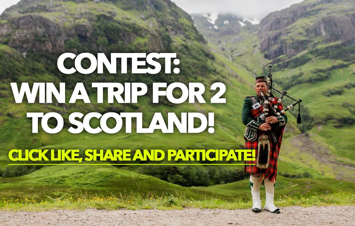 Contest: Win a trip for 2 to Scotland!