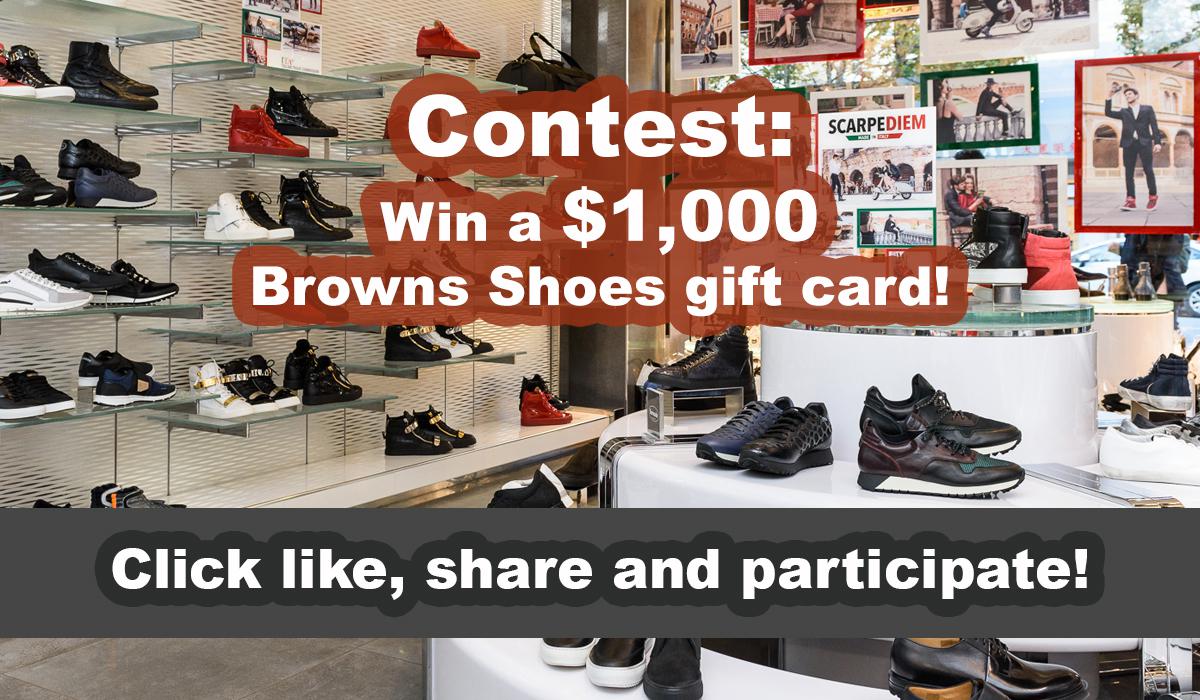 Contest: Win a $1,000 Browns Shoes gift card!