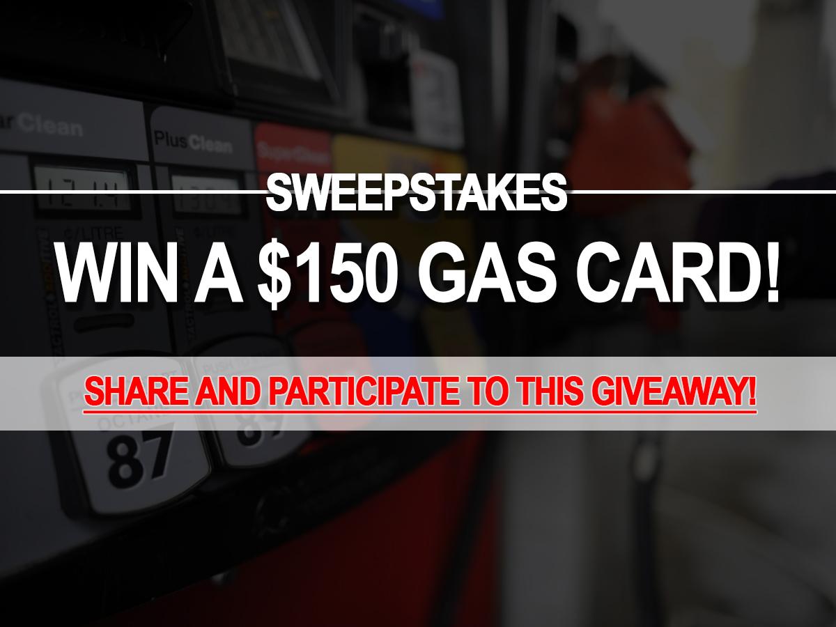 Contest : Win a $150 gas card!