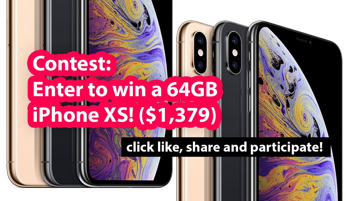 Contest: Enter to win a 64GB iPhone XS! ($1,379)