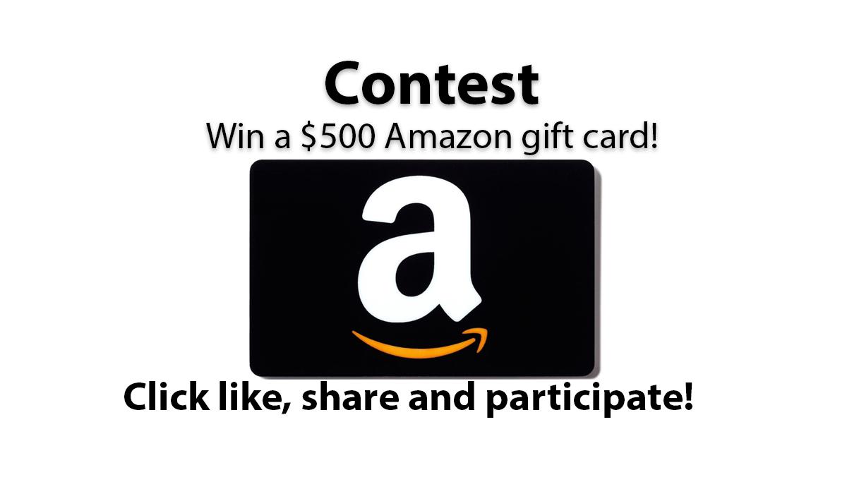 Contest: Win a $500 Amazon gift card!