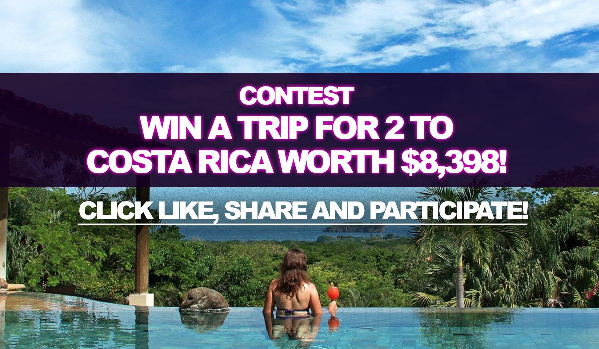 Contest: Win a trip for 2 to Costa Rica worth $8,398!