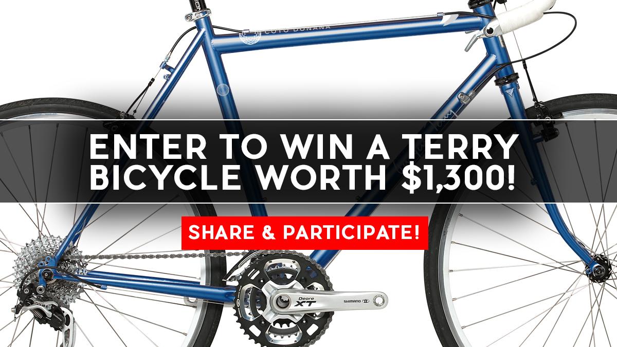 Enter to win a Terry bicycle worth $1,300!