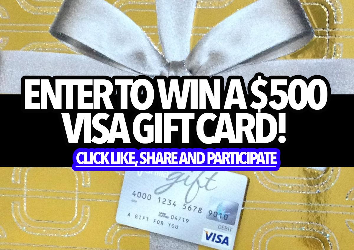 Contest: Win a $500 Visa gift card!