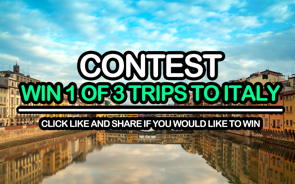 Contest: Win 1 of 3 trips to Italy
