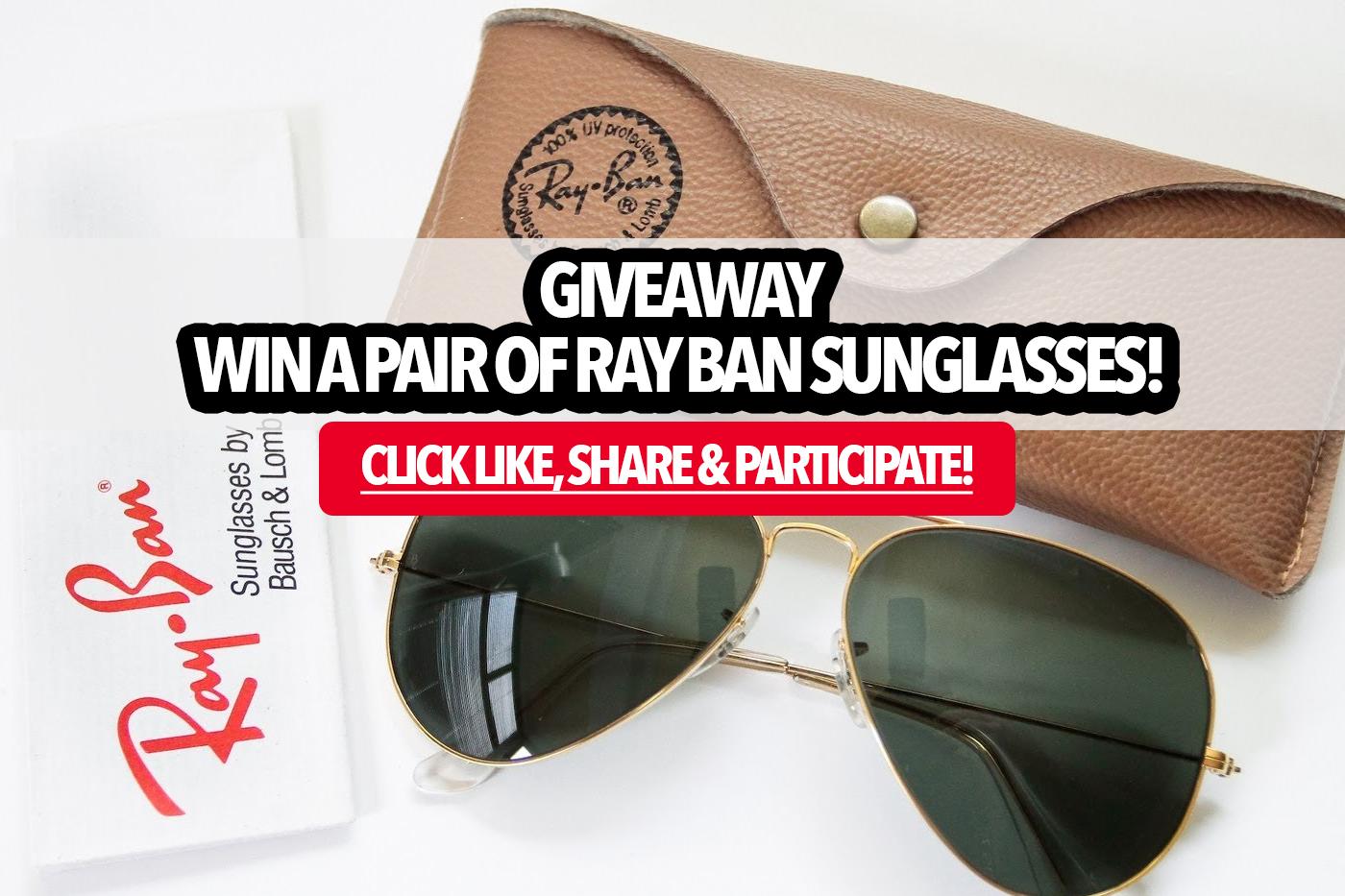 Contest: Win a pair of Ray Ban sunglasses!