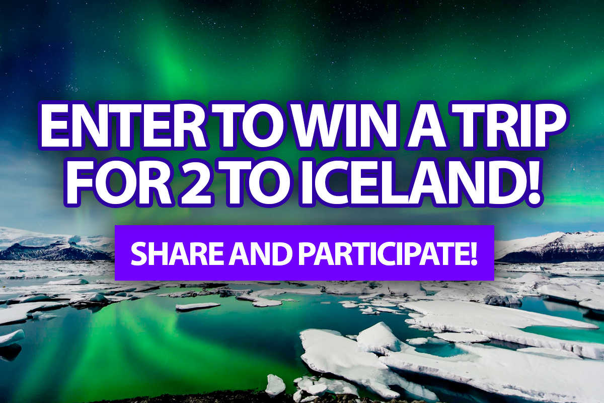 Contest : Win a trip for 2 to Iceland!