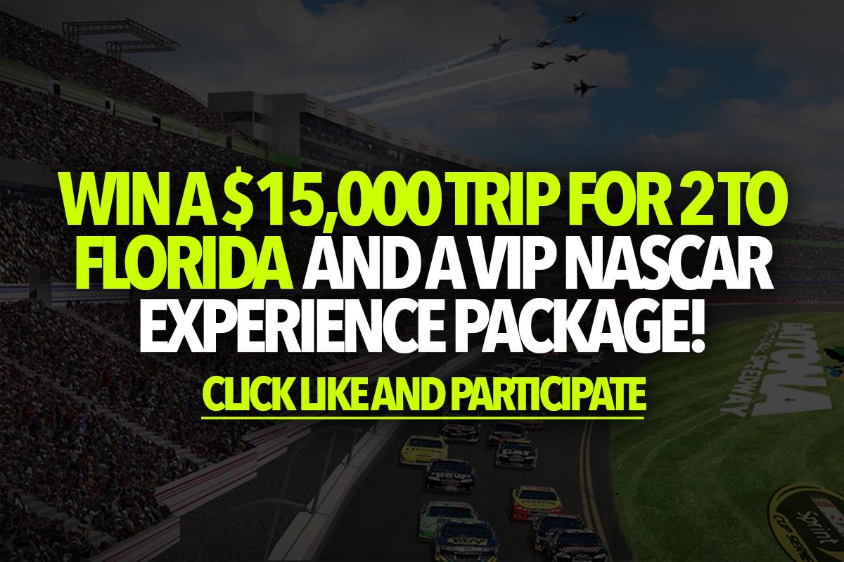 Contest: Win a $15,000 trip for 2 to Florida and a VIP Nascar ...