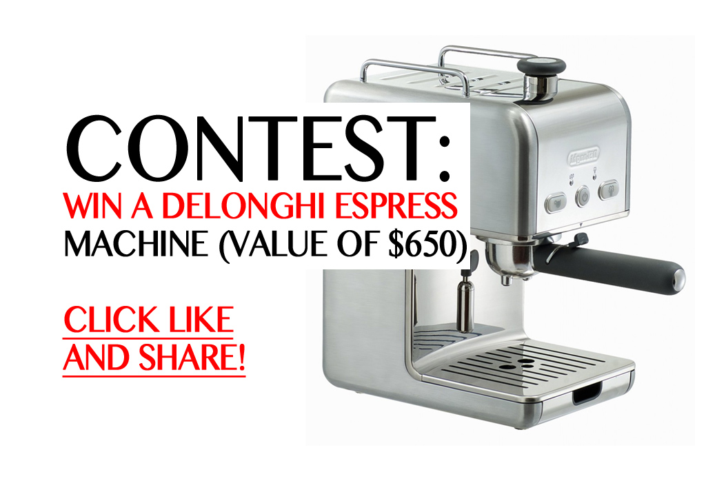 Contest: Win a Delonghi Espress Machine (Value of $650)