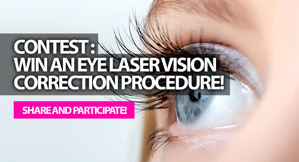 Contest : Win an eye laser vision correction procedure!